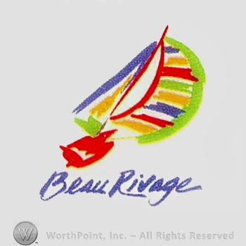 Mark with The words "Beau Rivage" and a wind sail | #790190