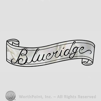 Mark with The word "Blueridge" on a paper roll. | #790370