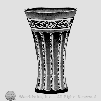 Mark with Glass Pattern: No. 202; Flared Vase. | #795276