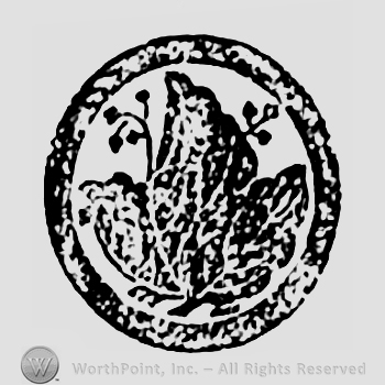 Mark with 3 oak leaves, Tamura family, Tokyo. | #796978