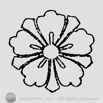 Mark with Tang flower, Tokyo, Arima, abstract | #797491