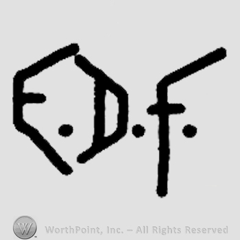 Mark with The letters "E.D.F". | #798014