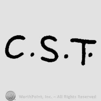 Mark with The letters "C. S. T.". | #798107