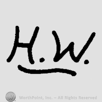 Mark with The letters "H. W." and a line. | #798122