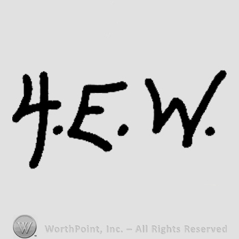 Mark with The letters "H. E. W.". | #798123