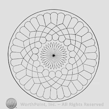 Mark with Glass Pattern: Aunt Polly; plate. | #798221