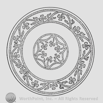 Mark with Glass Pattern: Cloverleaf; plate. | #798230