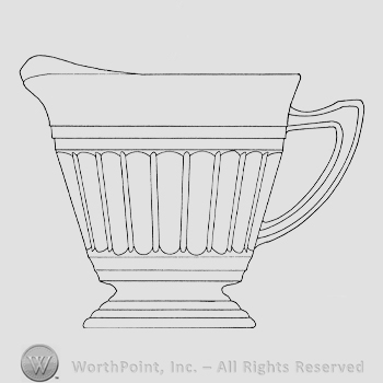 Mark with Glass Pattern: New Century; creamer. | #798266