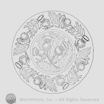 Mark with Glass Pattern: Thistle; plate. | #798296