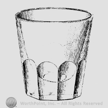 Mark with Glass pattern: No.80; bar tumbler. | #804348