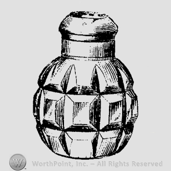 Mark with Glass pattern: No.331; salt shaker. | #804580