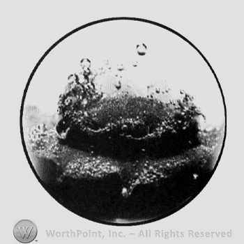 Mark with Glass Pattern: WATER; paperweight. | #807582