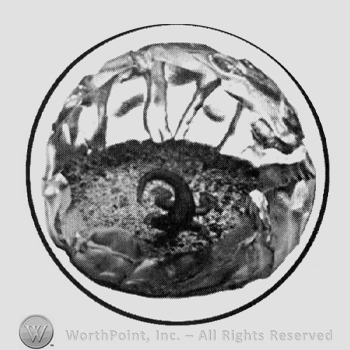 Mark with Glass Pattern: SALAMANDER; paperweight. | #807701