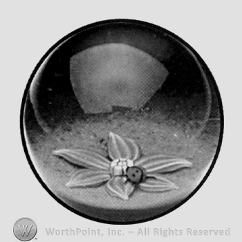 Mark with Glass Pattern: LADYBIRD; paperweight. | #807704