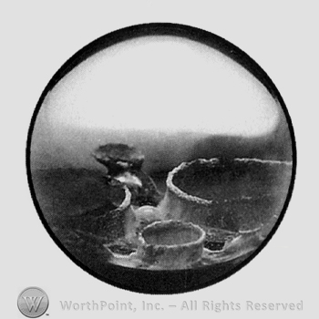 Mark with Glass Pattern: MOONSCAPE; paperweight. | #807871
