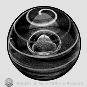 Mark with Glass Pattern: GYRO; paperweight. | #807934