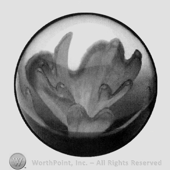 Mark with Glass Pattern: LILAC TIME; paperweight. | #807972