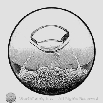 Mark with Glass Pattern: STAR SHIP; paperweight. | #808012