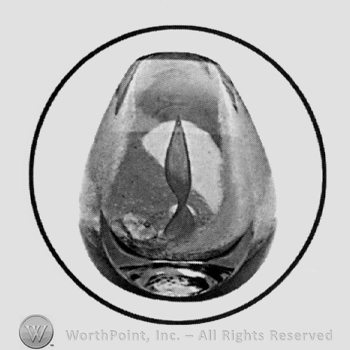 Mark with Glass Pattern: VALHALLA; paperweight. | #808109