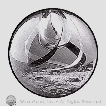 Mark with Glass Pattern: CRUSADER; paperweight. | #808149