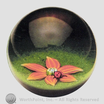 Mark with Glass Pattern: LADYBIRD; paperweight. | #808992