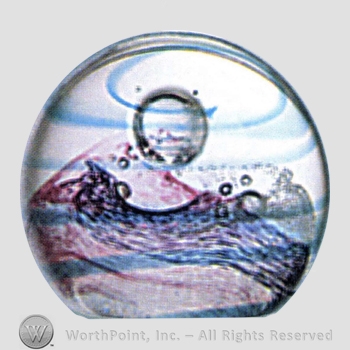 Mark with Glass Pattern: TITANIA; paperweight. | #809024