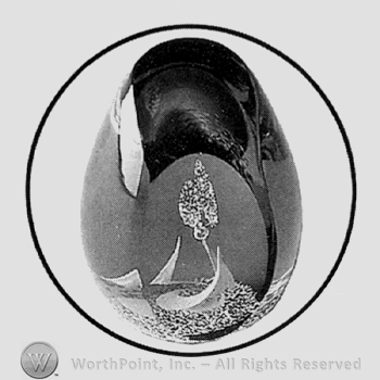 Mark with Glass Pattern: PHOENIX; paperweight. | #809045