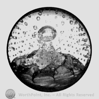 Mark with Glass Pattern: OVERSEER; paperweight. | #809393