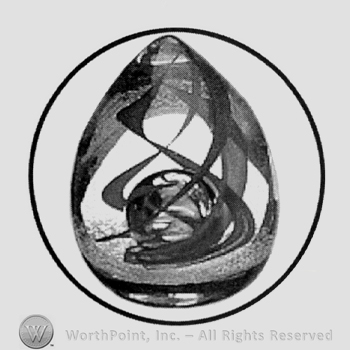 Mark with Glass Pattern: MAYPOLE; paperweight. | #809396