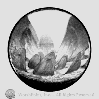 Mark with Glass Pattern: MELODY; paperweight. | #809401