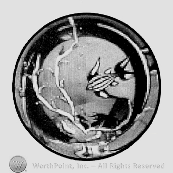 Mark with Glass Pattern: ZEBRA FISH; paperweight. | #809424