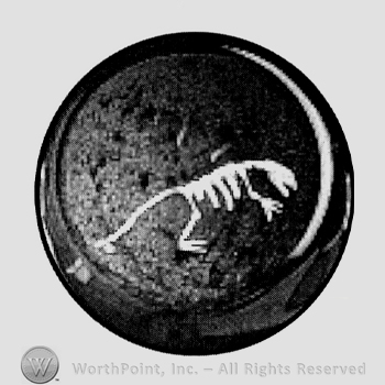 Mark with Glass Pattern: FOSSIL; paperweight. | #809432