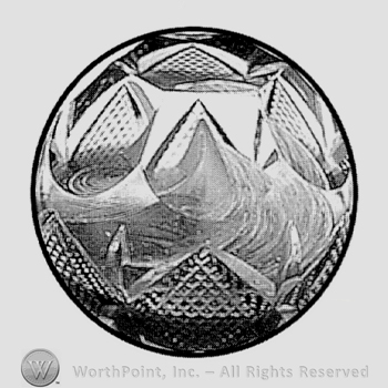 Mark with Glass Pattern: FINESSE; paperweight. | #809513