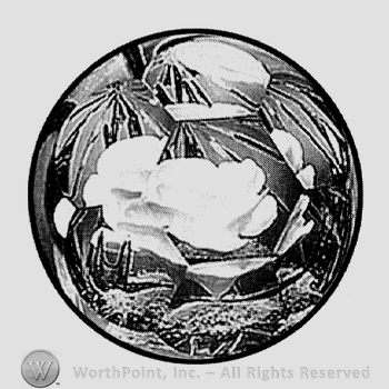 Mark with Glass Pattern: ADORATION; paperweight. | #809590