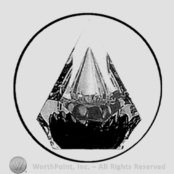 Mark with Glass Pattern: PINPOINT; paperweight. | #810317