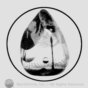 Mark with Glass Pattern: BANSHEE; paperweight. | #810608