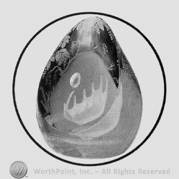 Mark with Glass Pattern: SWAN VISTA; paperweight. | #810716