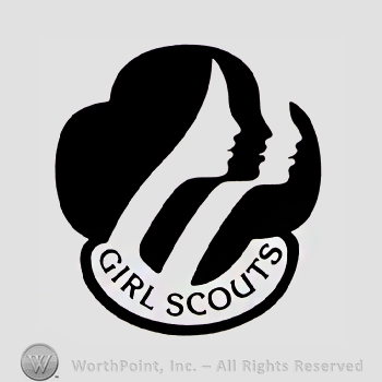 Mark with The text "GIRL SCOUTS", the profiles of | #812833