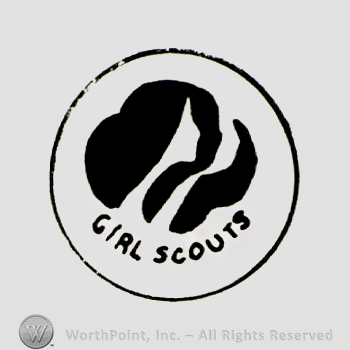 Mark with The text "GIRL SCOUTS", the profiles of | #812899