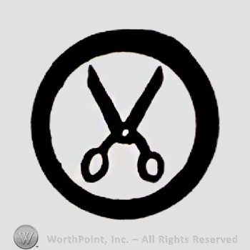 Mark with Scissors and a circle. | #812941