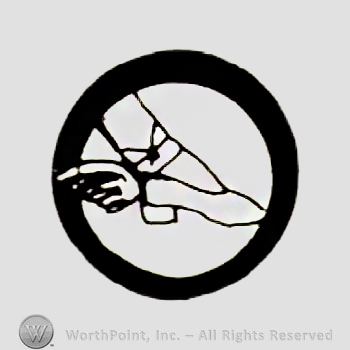 Mark with A winged foot in a ballet slipper and a | #812993