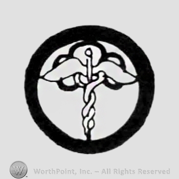 Mark with The Caduceus, a trefoil and a circle. | #813302