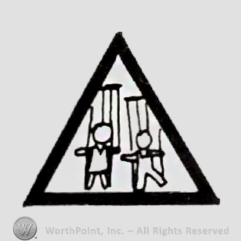 Mark with Two puppets on strings and a triangle. | #813345