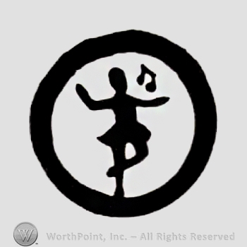 Mark with A dancer, a musical note and a circle. | #813407