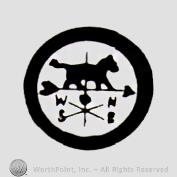 Mark with A weather vane and a circle. | #813411