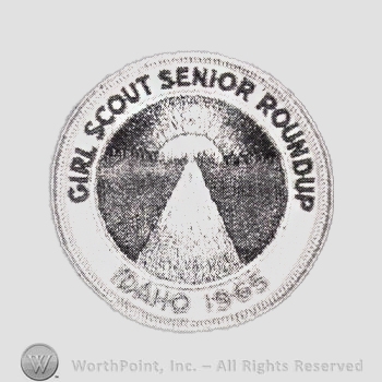 Mark with The text "GIRL SCOUT SENIOR ROUNDUP | #813512