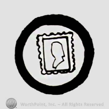 Mark with A postage stamp and a circle. | #813549