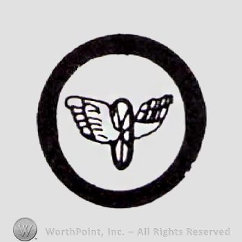 Mark with A winged wheel and a circle. | #813655