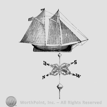 Mark with Metal pattern: SCHOONER YACHT; Weather | #817011