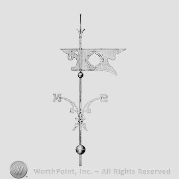 Mark with Metal pattern: BANNERET; Weather Vane. | #817048